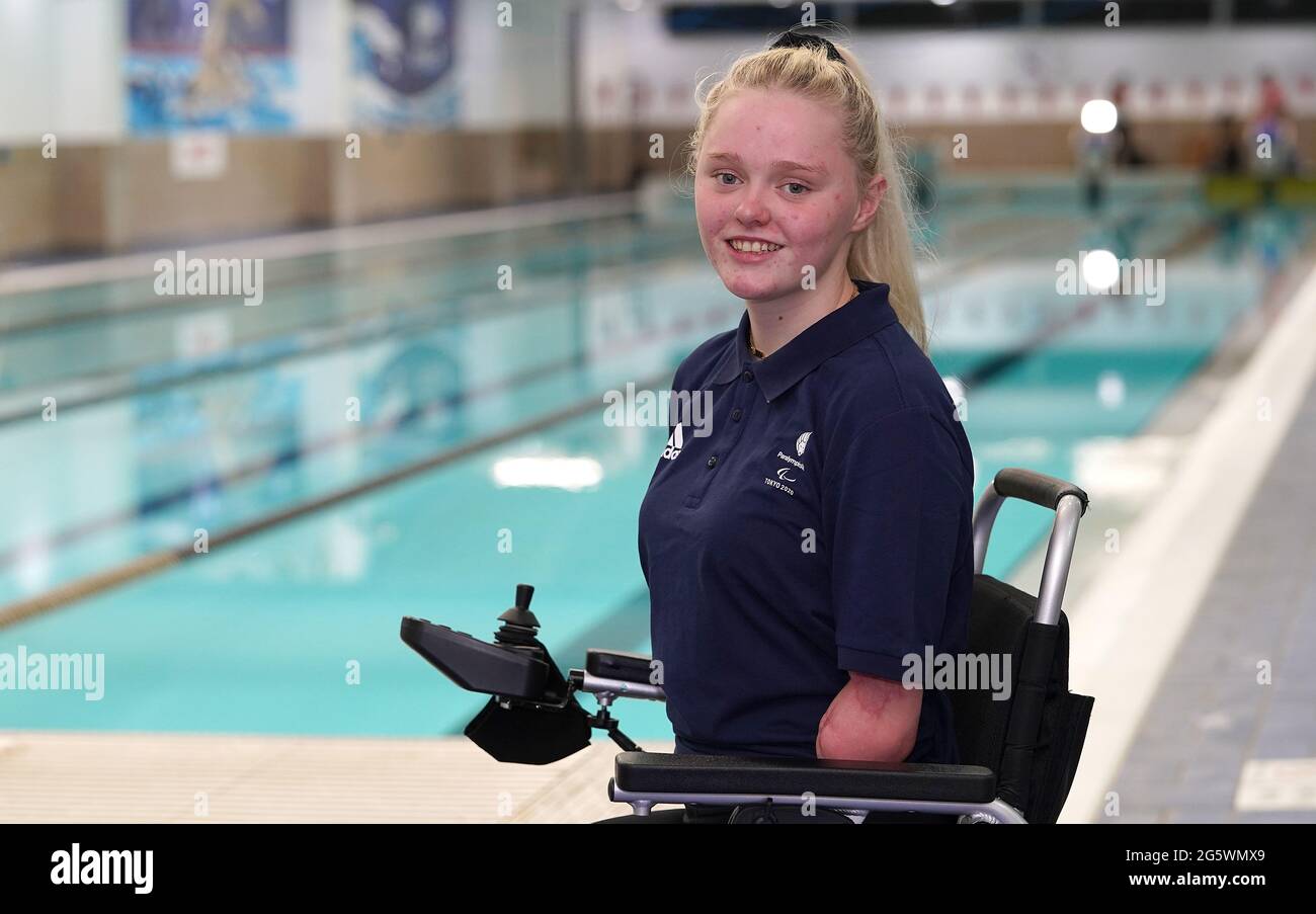 Paralympic GB swimmer Ellie Challis, during the Paralympic Swimming ...