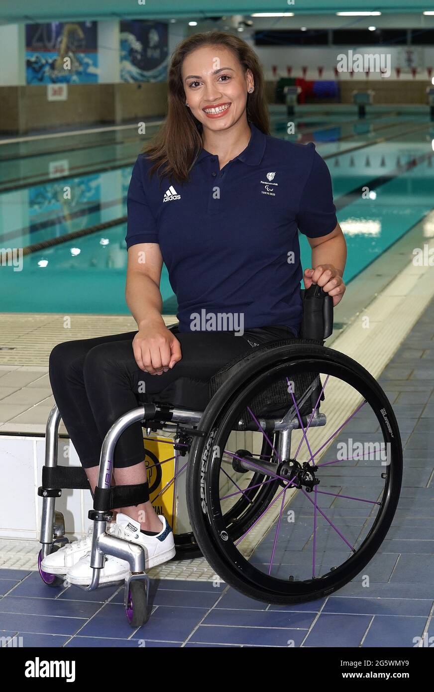 Paralympic GB swimmer Grace Harvey, during the Paralympic Swimming team ...
