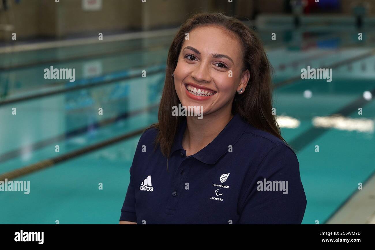 Paralympic GB swimmer Grace Harvey, during the Paralympic Swimming team ...
