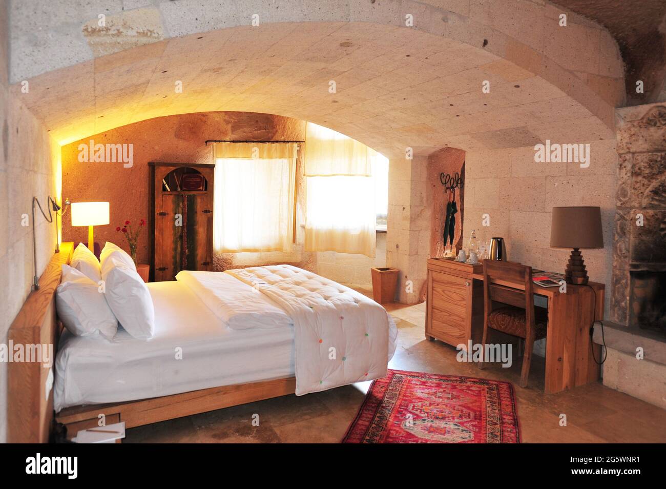 TURKEY. CAPPADOCIA. UCHISAR. THE ARGOS HOTEL HAS CONVERTED MOST OF ITS ...