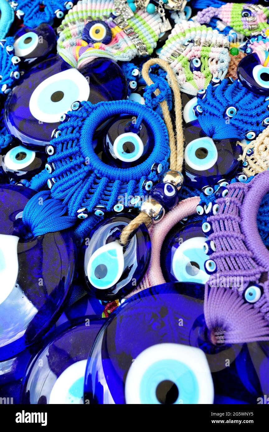 TURKEY. CAPPADOCIA. GOOD LUCK EYES IN A SOUVENIR SHOP Stock Photo - Alamy