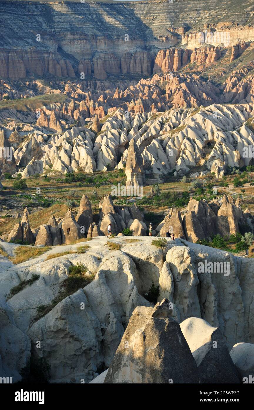 TURKEY. CAPPADOCIA. THE PINK VALLEY IS NAMED AFTER THE PINK COLOR OF ...