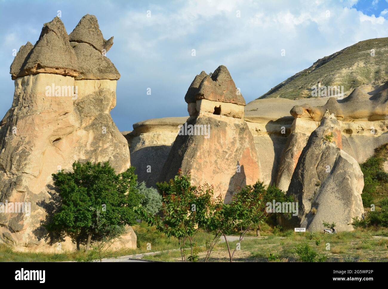 TURKEY. CAPPADOCIA. VALLEY OF ZELVE. THE FAIRYCHIMNEYS OF PASABAGI ARE ...