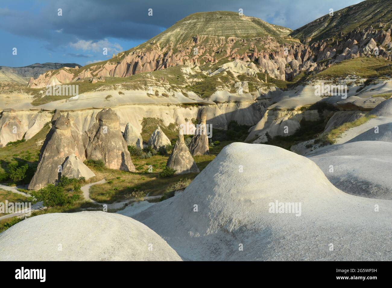 TURKEY. CAPPADOCIA. VALLEY OF ZELVE. THE FAIRYCHIMNEYS OF PASABAGI ARE ...