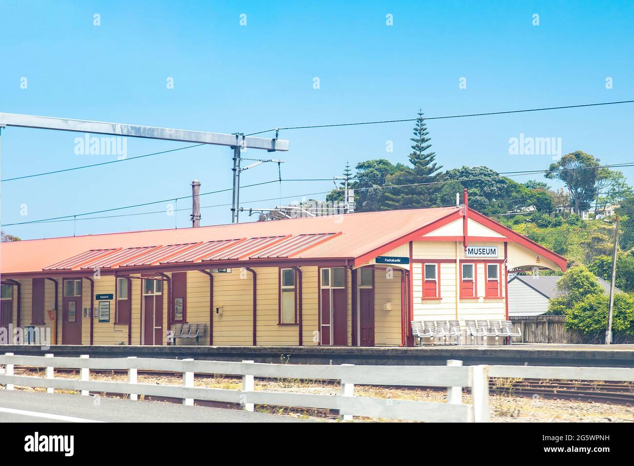 Paekakariki Station Museum, the intermediate station on the Kapiti Line ...