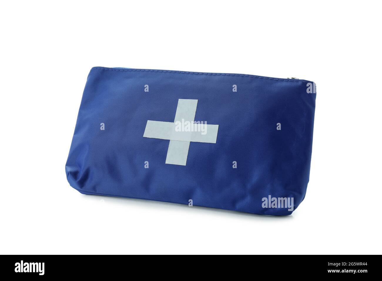 First aid medical kit isolated on white background Stock Photo - Alamy