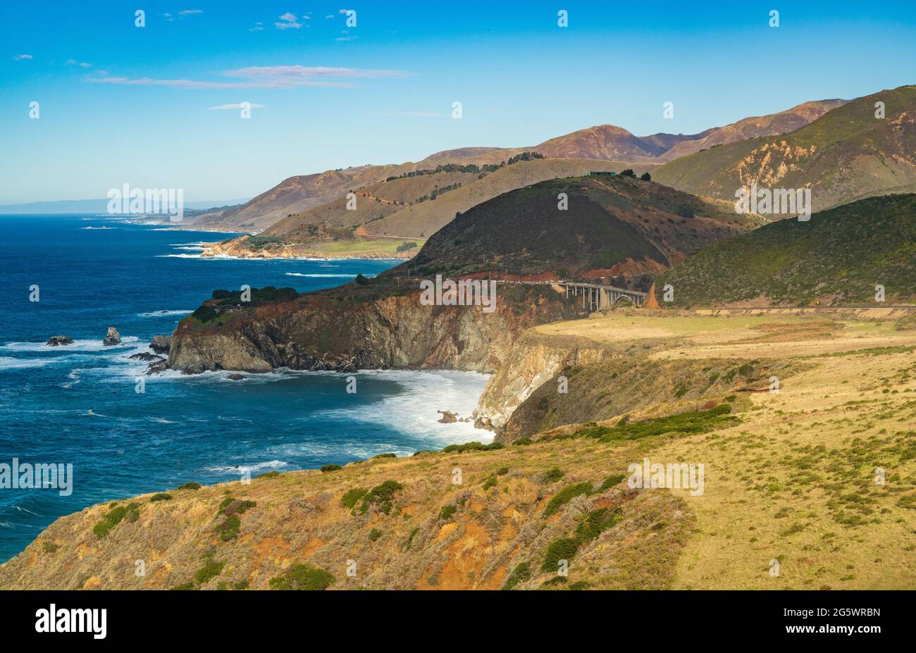 Coastal View of Big Sur in California Stock Photo - Alamy