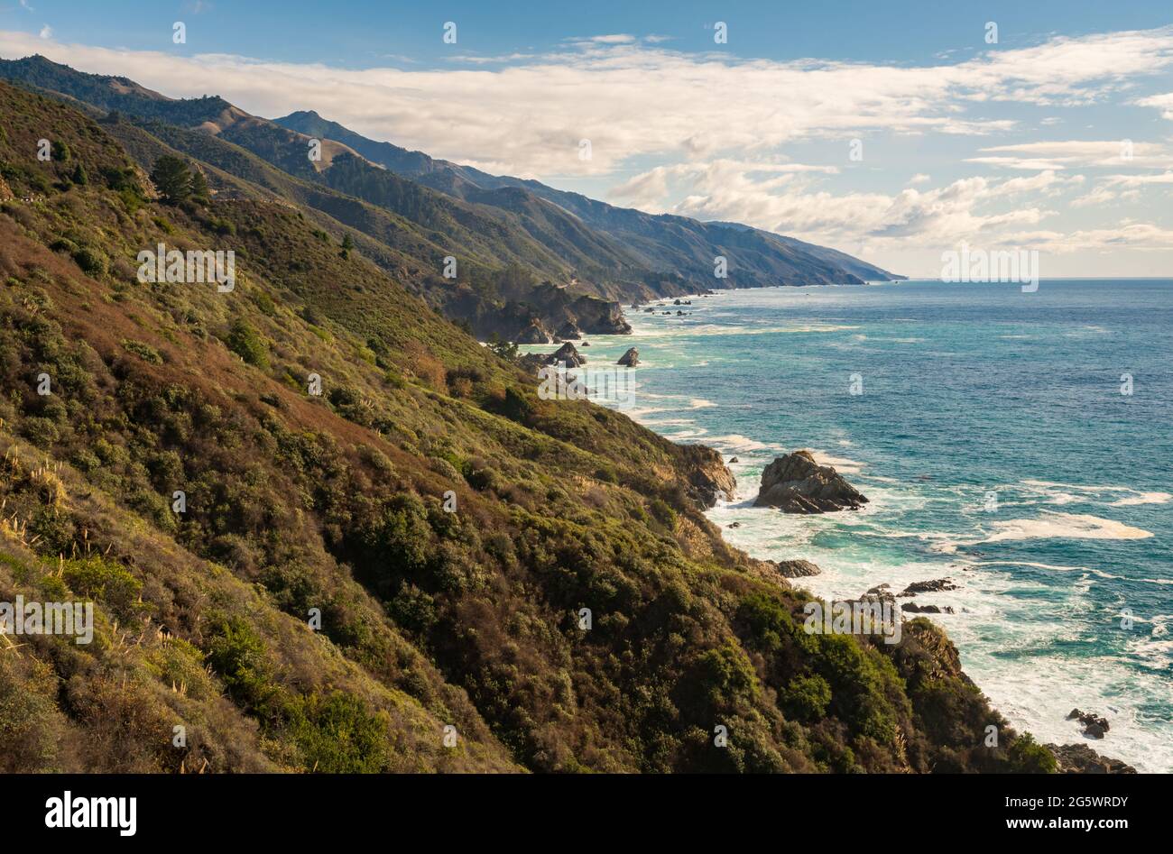 Coastal View of Big Sur in California Stock Photo - Alamy