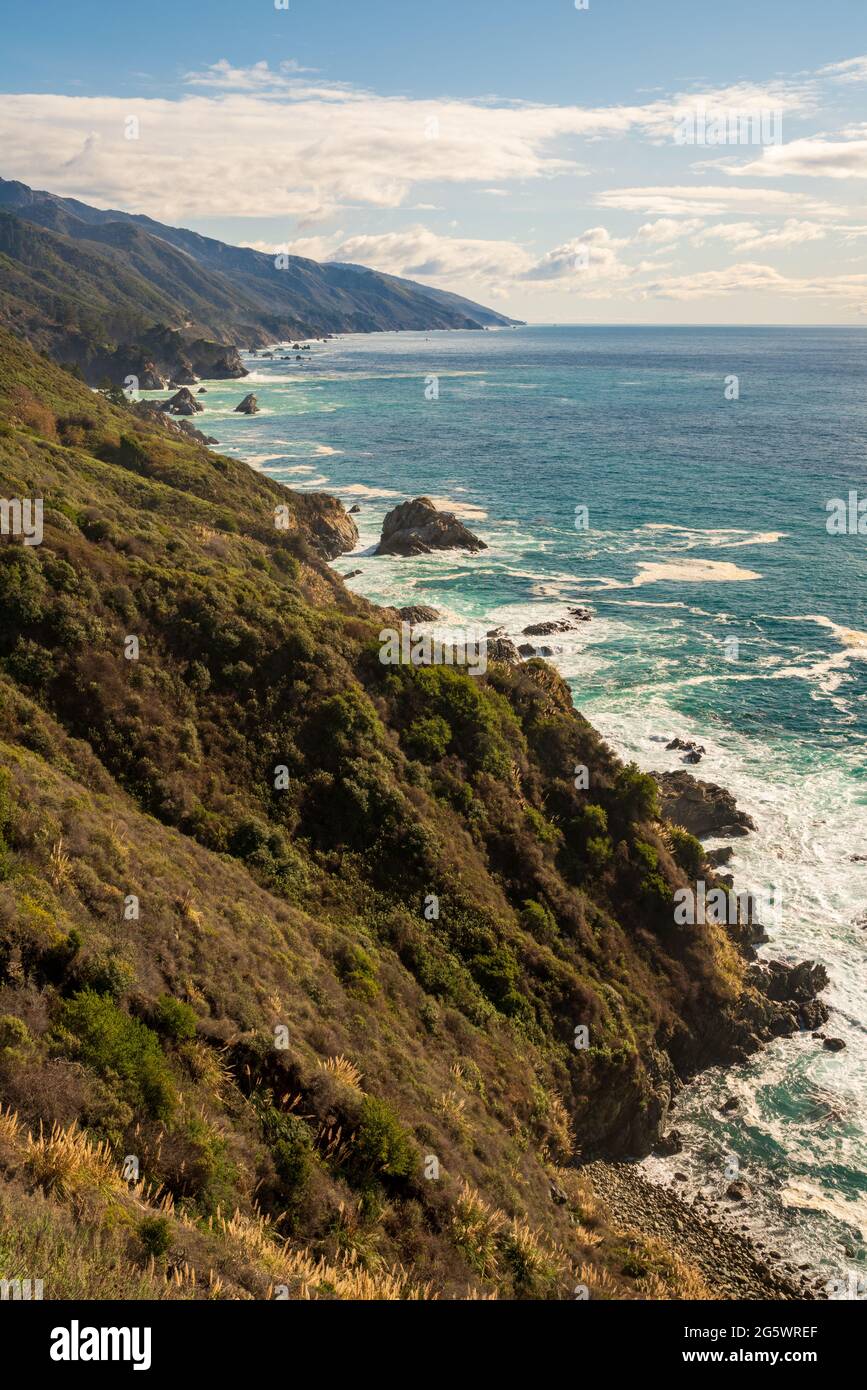 Coastal View of Big Sur in California Stock Photo - Alamy