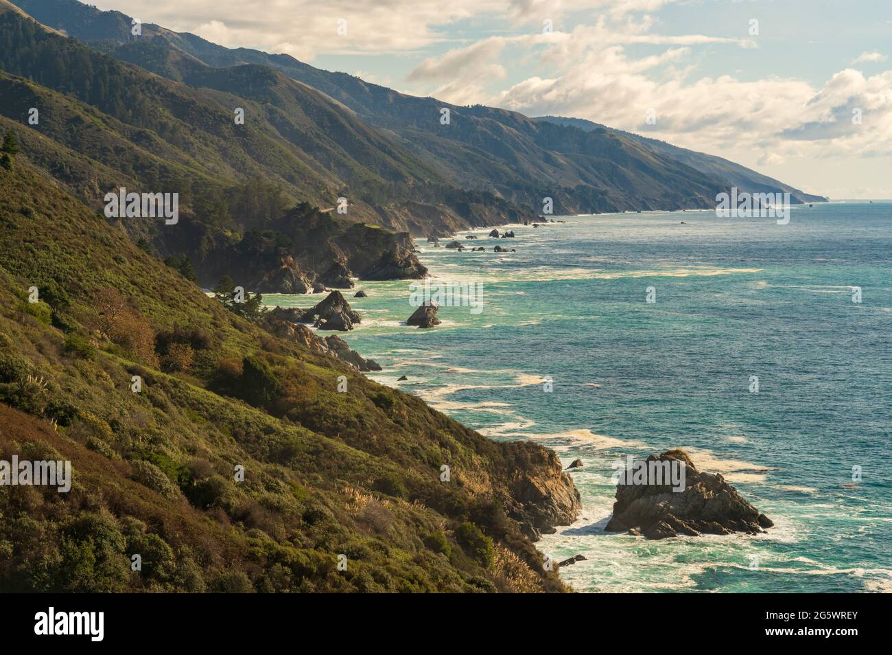 Coastal View of Big Sur in California Stock Photo - Alamy