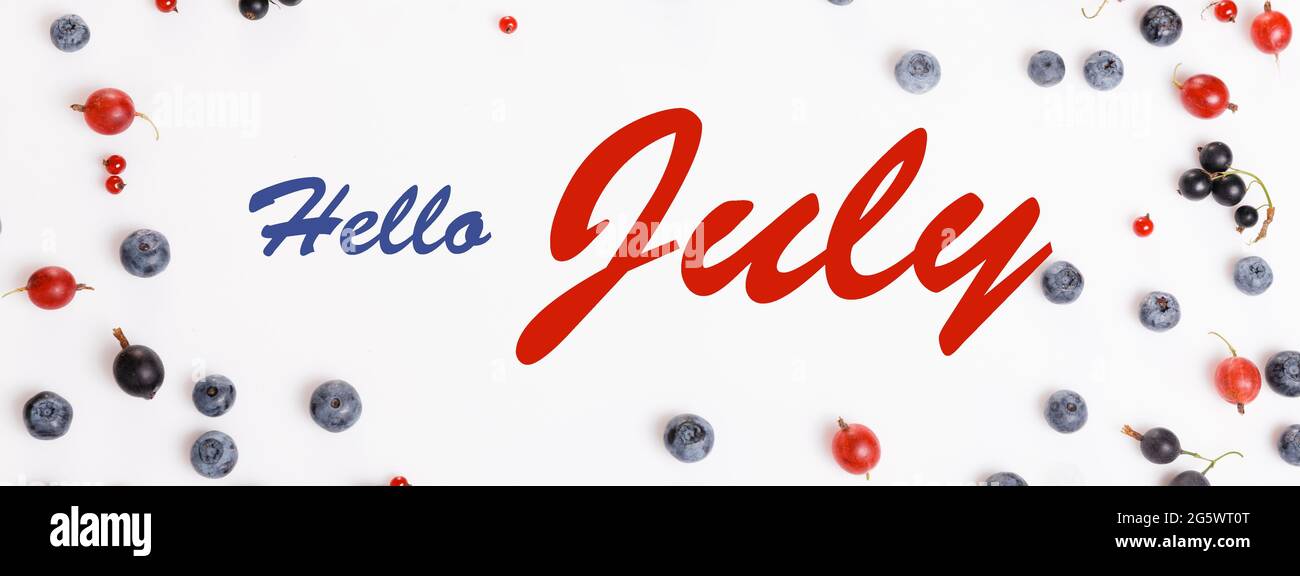 Hello july hi-res stock photography and images - Alamy