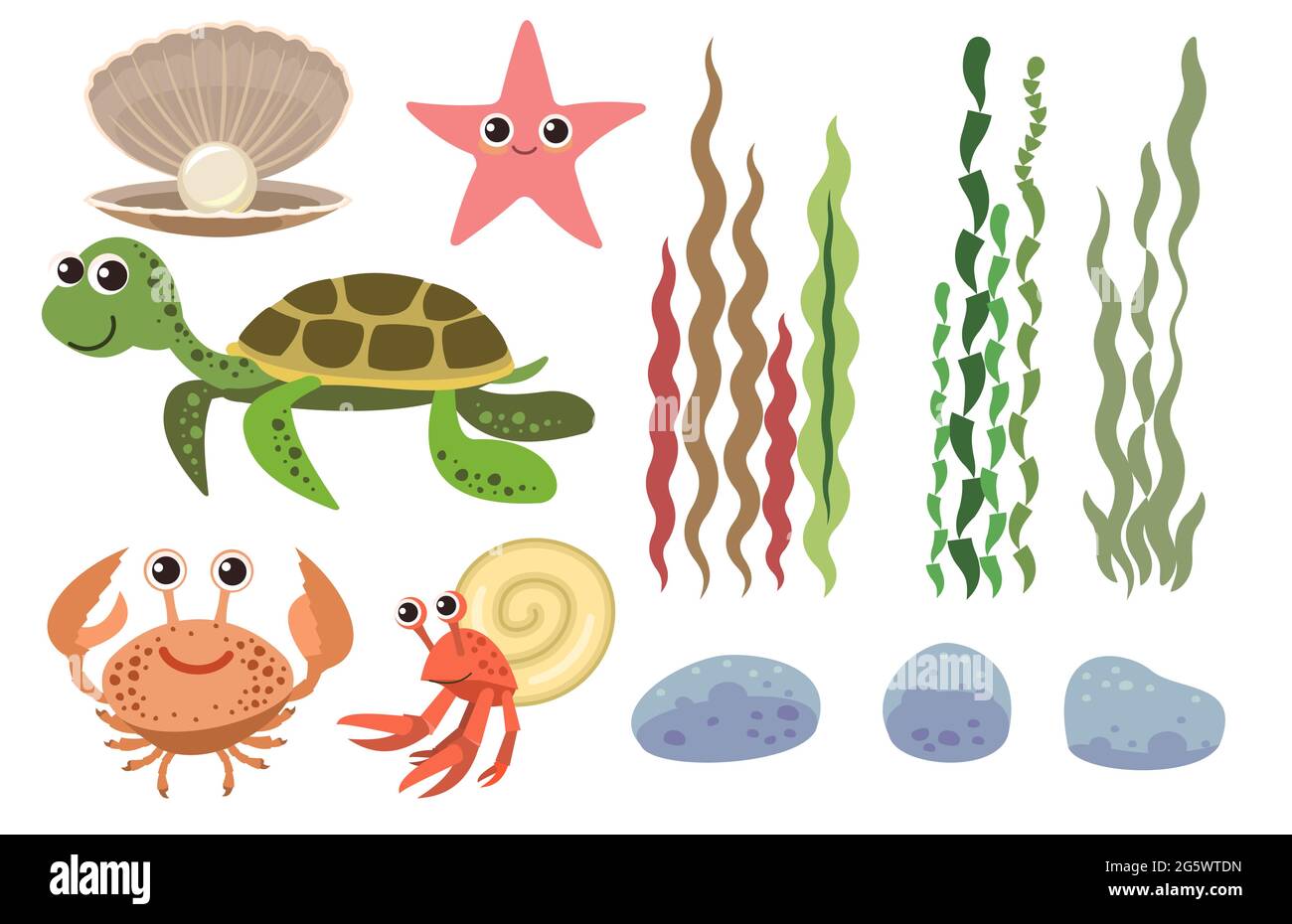 Water plants in tropical Stock Vector Images - Alamy