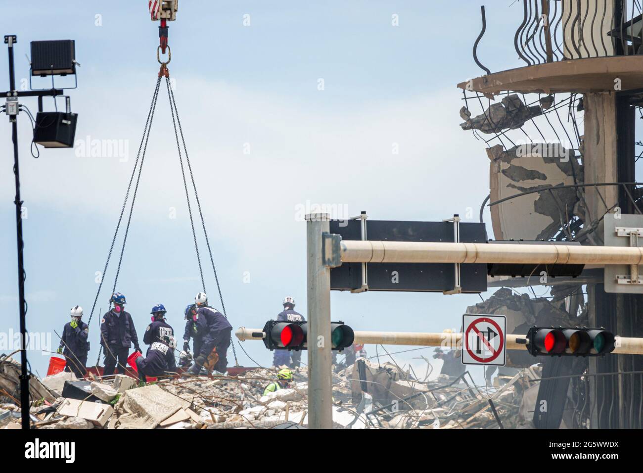 Miami Condo Building Collapse High Resolution Stock Photography and ...