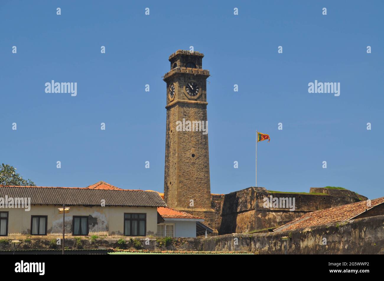 Colonial watch tower in the city of Galle, Sri Lanka Stock Photo - Alamy