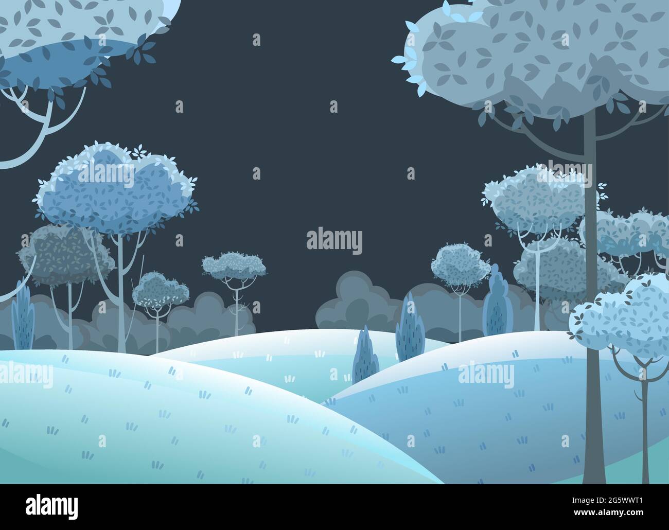 Trees dark green foliage background Stock Vector Images - Alamy