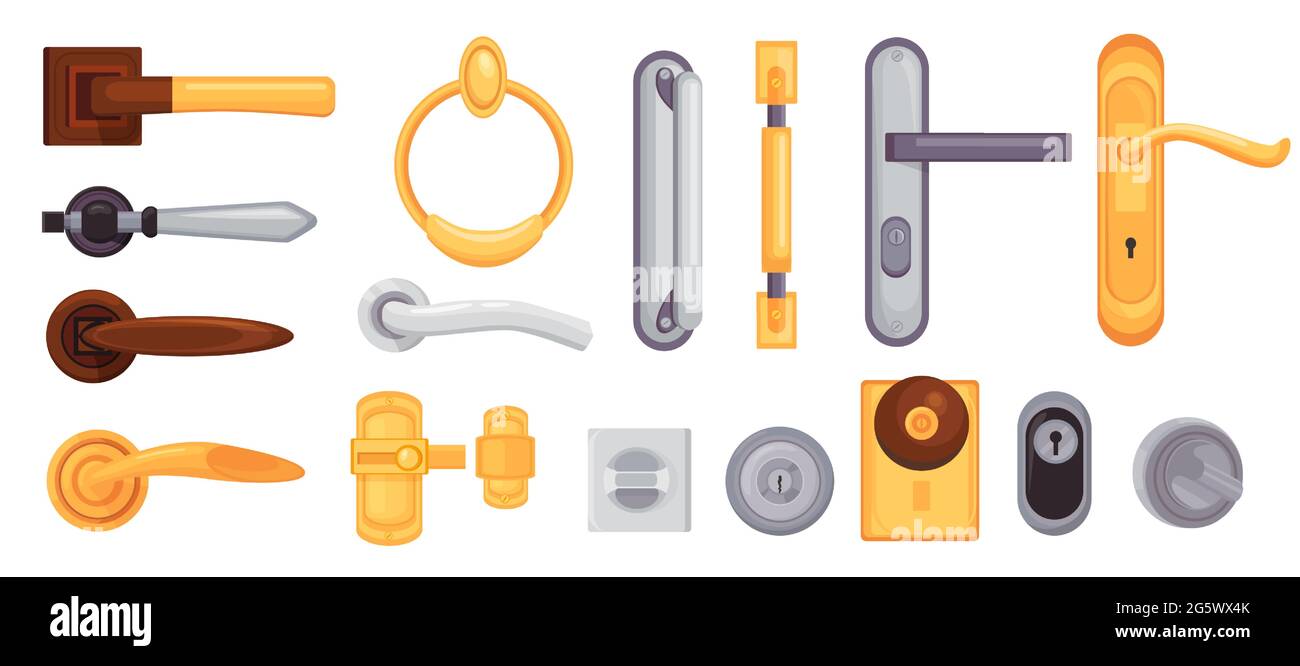 Metallic latches Stock Vector Images - Alamy