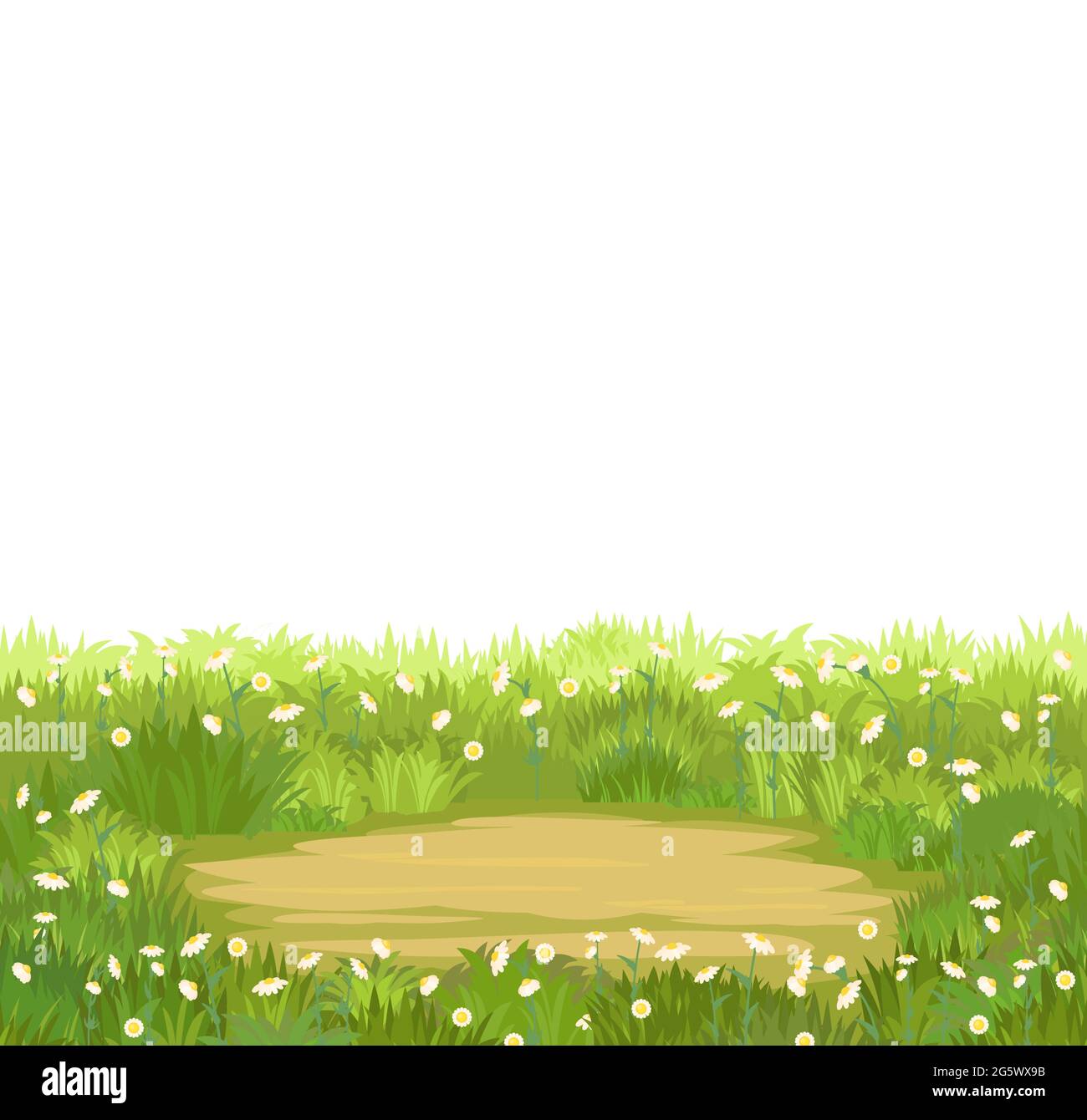 Hill green grass in Stock Vector Images - Alamy