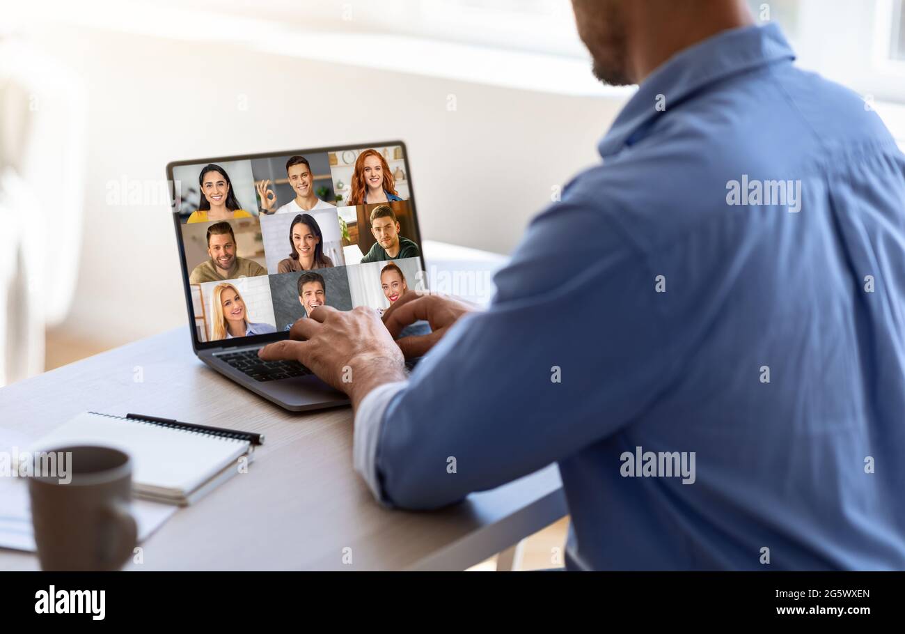 Teleconference concept group hi-res stock photography and images - Alamy