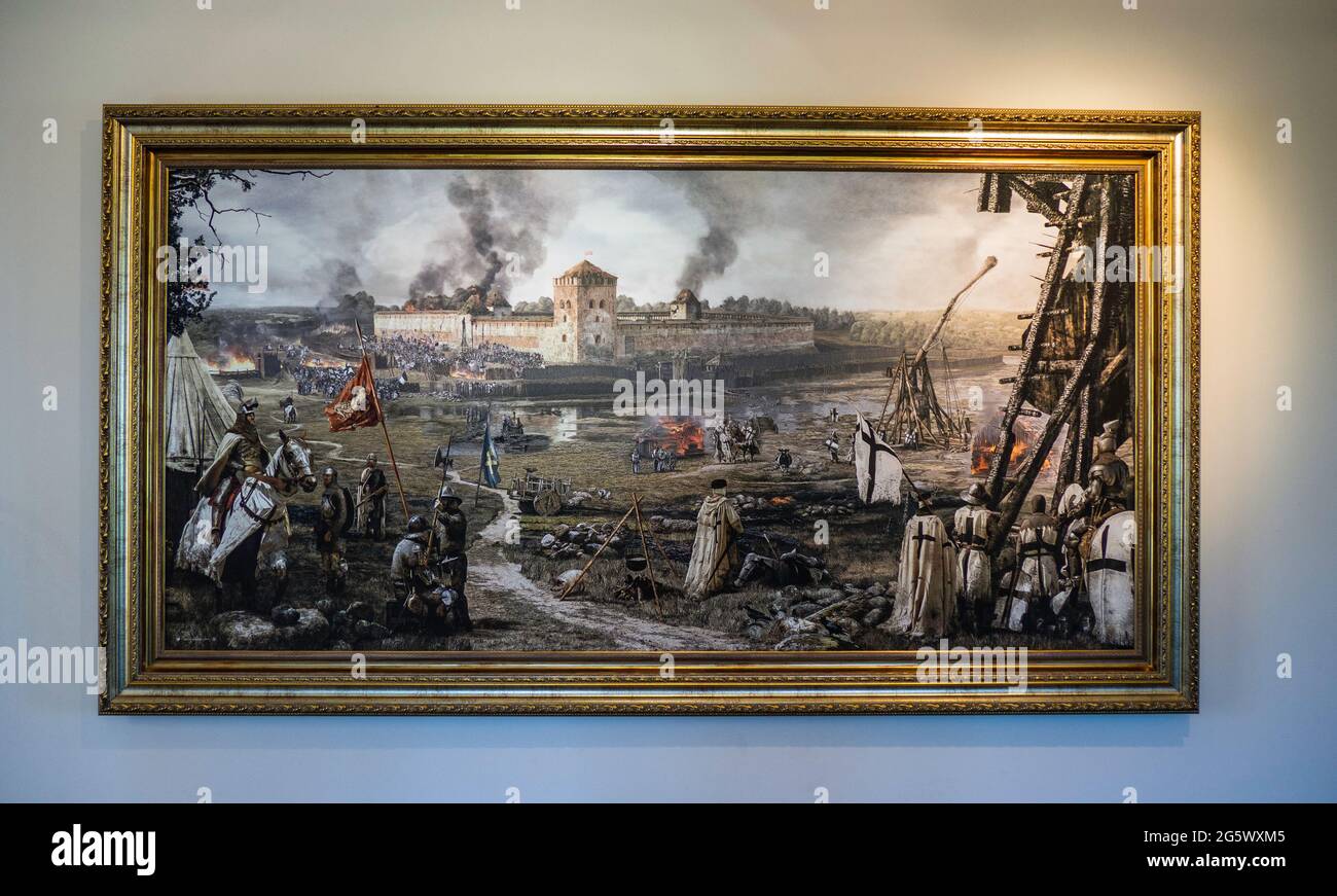 Castle Siege Painting