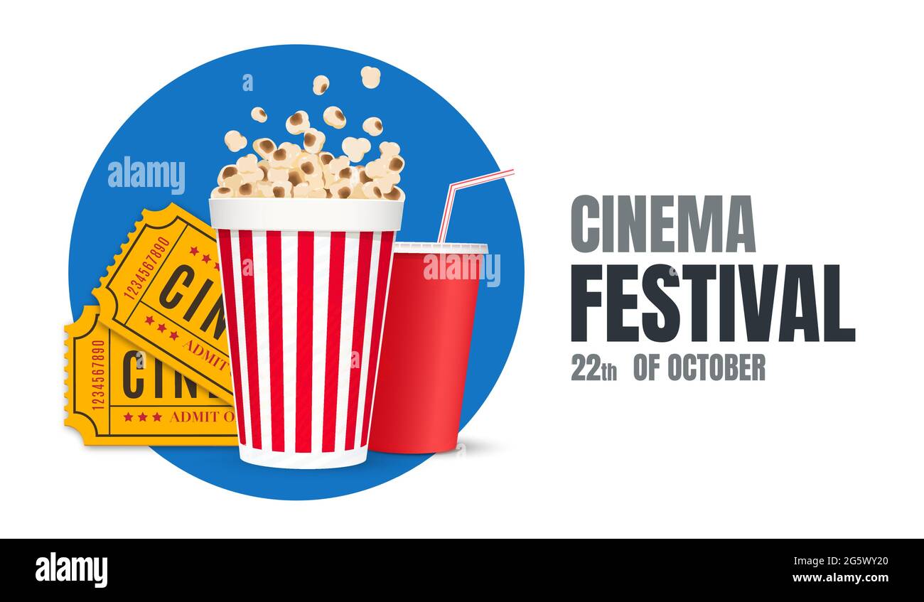 Cinema festival poster or background. Movie poster. Vector illustration ...