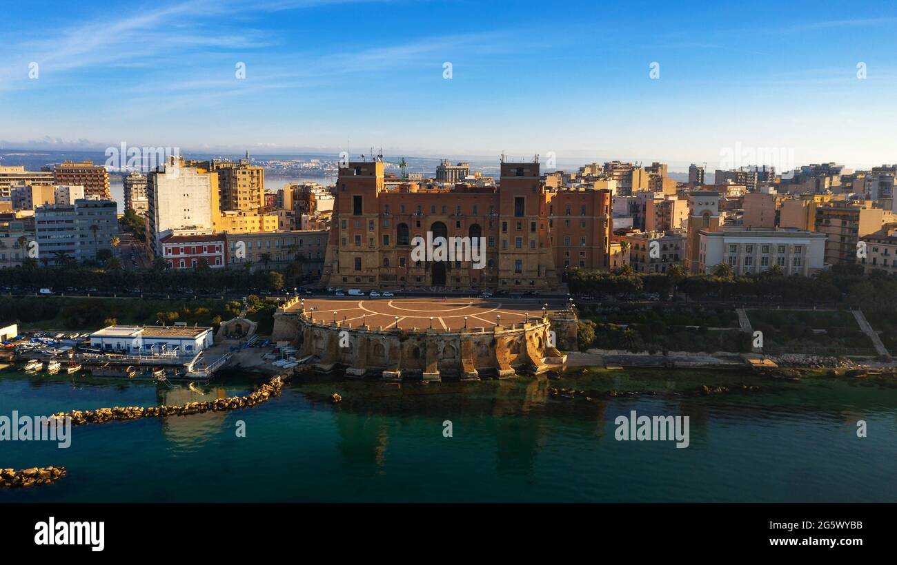 Aerial view of Taranto city town hall Stock Photo - Alamy