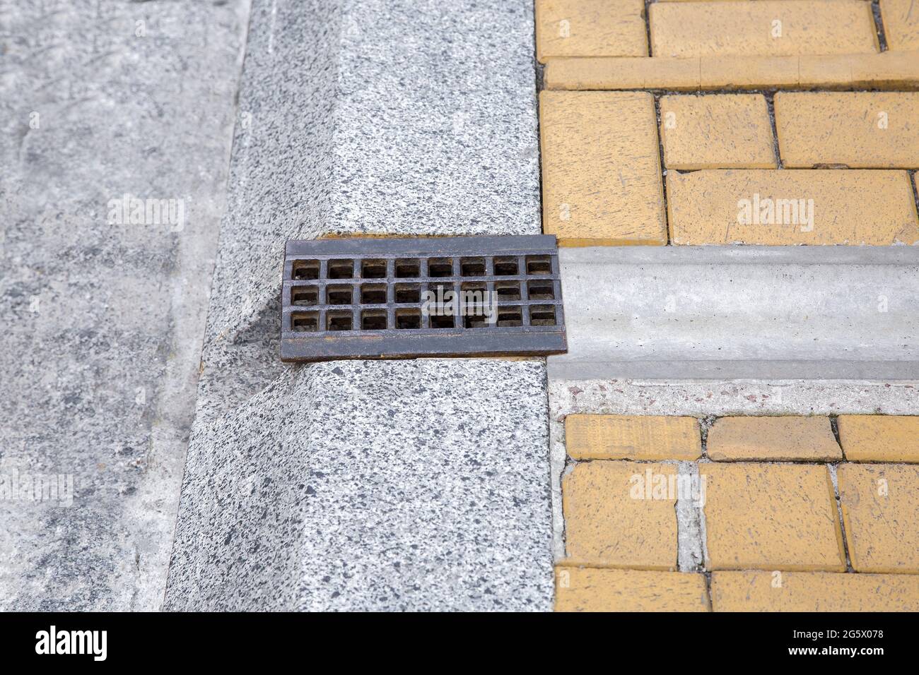 Close up view of steel drain grill hi-res stock photography and images ...