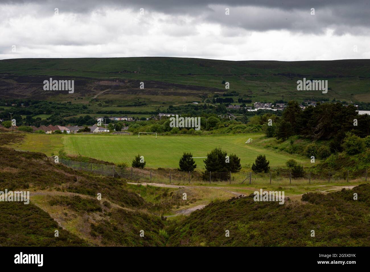 Football pitch above hi-res stock photography and images - Alamy