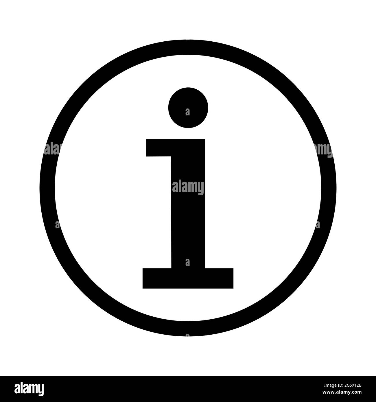 Information icon. Flat design style isolated on white background Stock ...