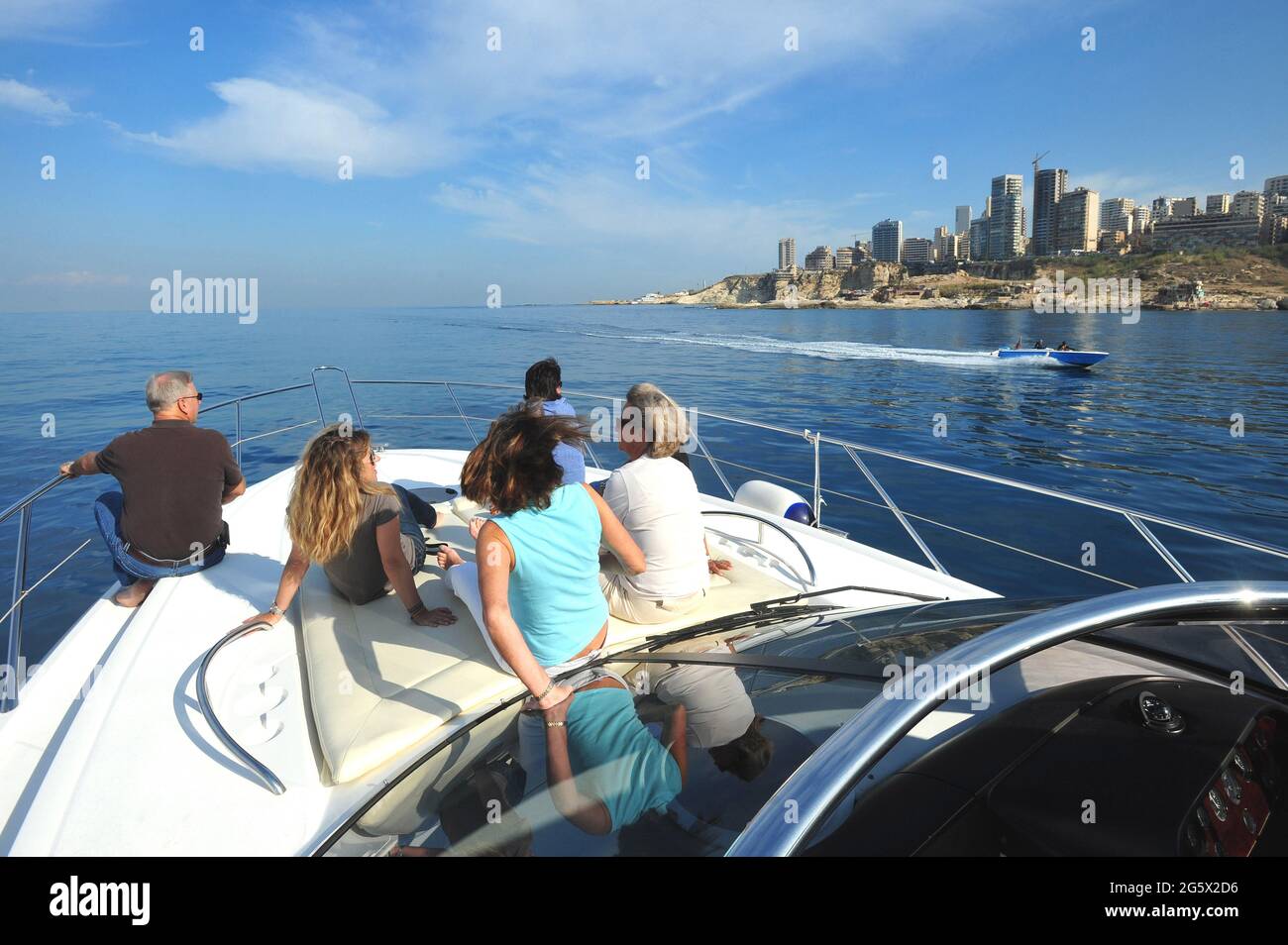 LEBANON. BEIRUT. THE TOWN IS BUILD ALONG THE MEDITERANEAN SEA AND IT IS ...