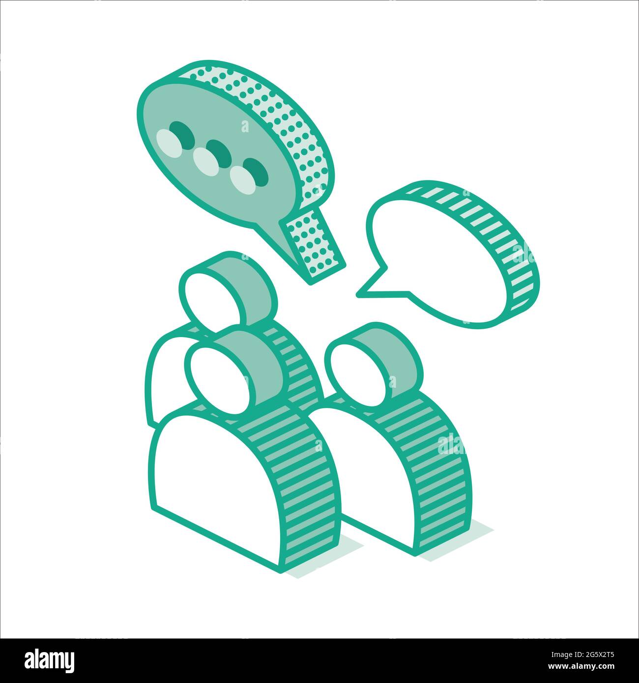 Outline people speech bubble Stock Vector Images - Alamy