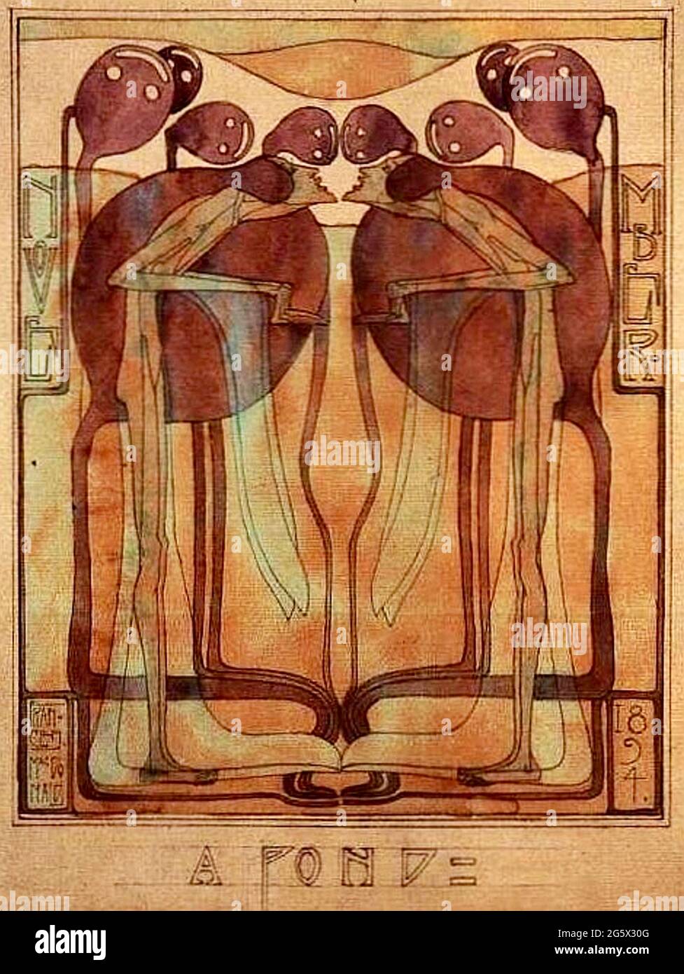 Frances Macdonald MacNair artwork - A Pond Stock Photo - Alamy