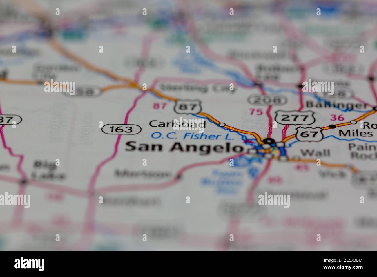 Carlsbad on a map hi-res stock photography and images - Alamy