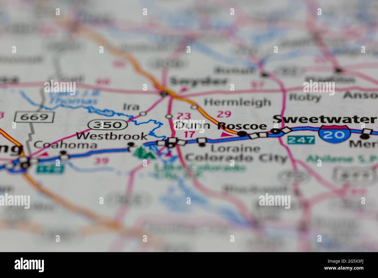 Map of dunn texas hi-res stock photography and images - Alamy