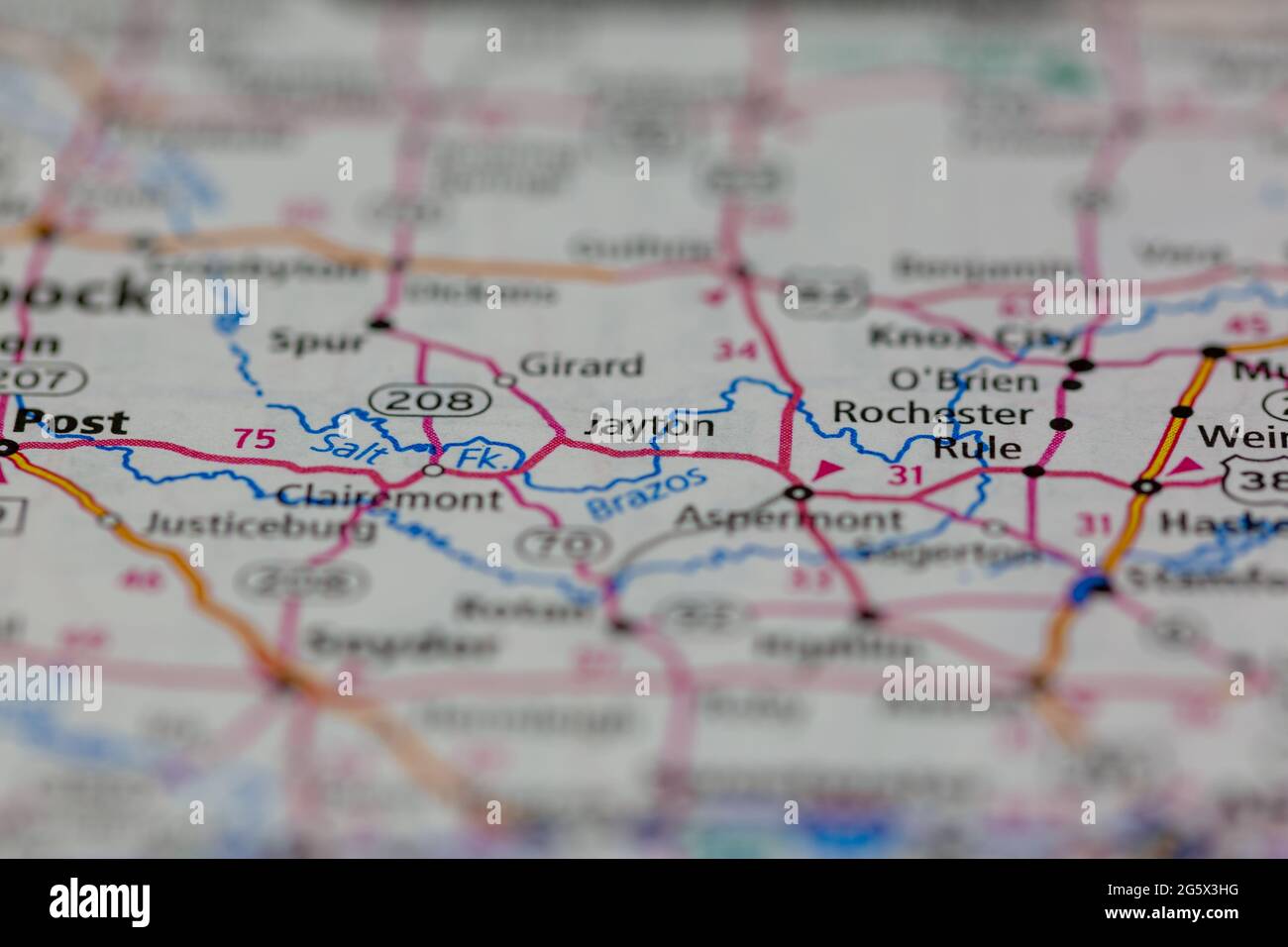 Jayton map hi-res stock photography and images - Alamy