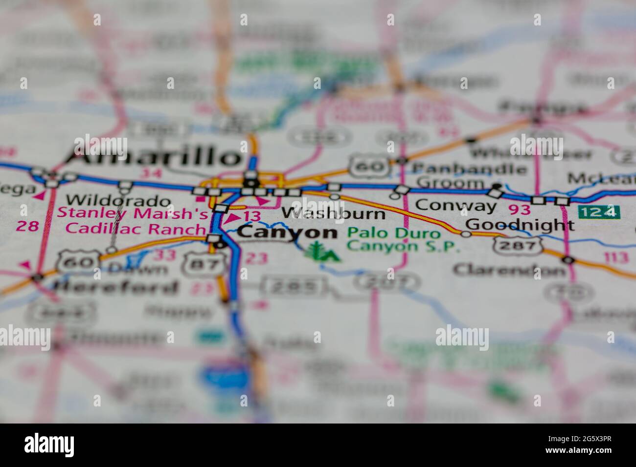 Washburn texas map hi-res stock photography and images - Alamy