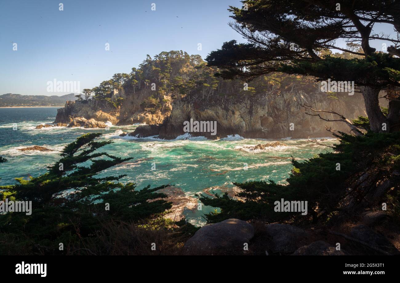 The coast at Point Lobos in California Stock Photo - Alamy