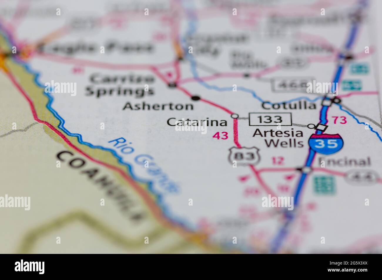 Catarina texas map hi-res stock photography and images - Alamy