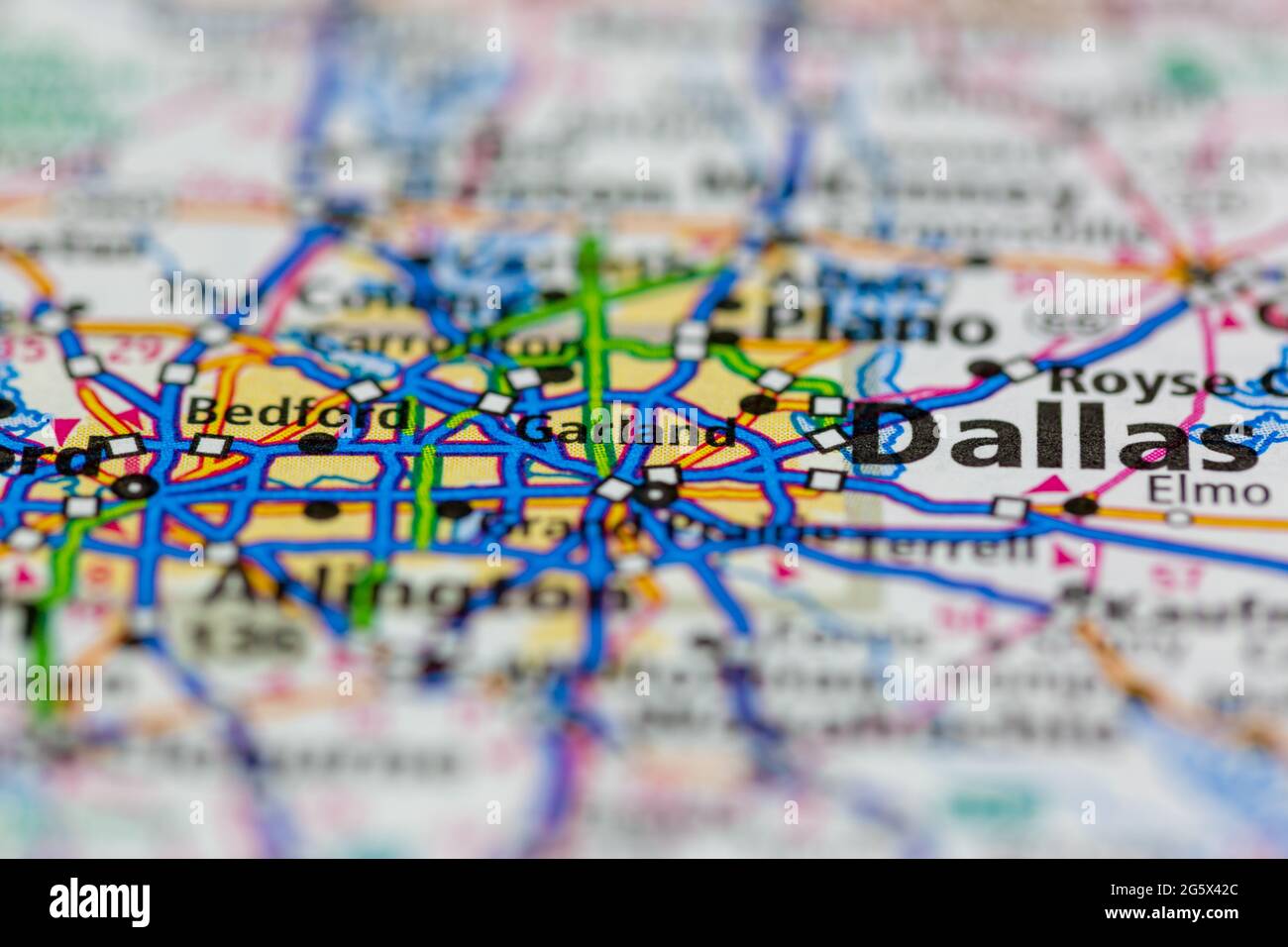 Map of garland texas hi-res stock photography and images - Alamy