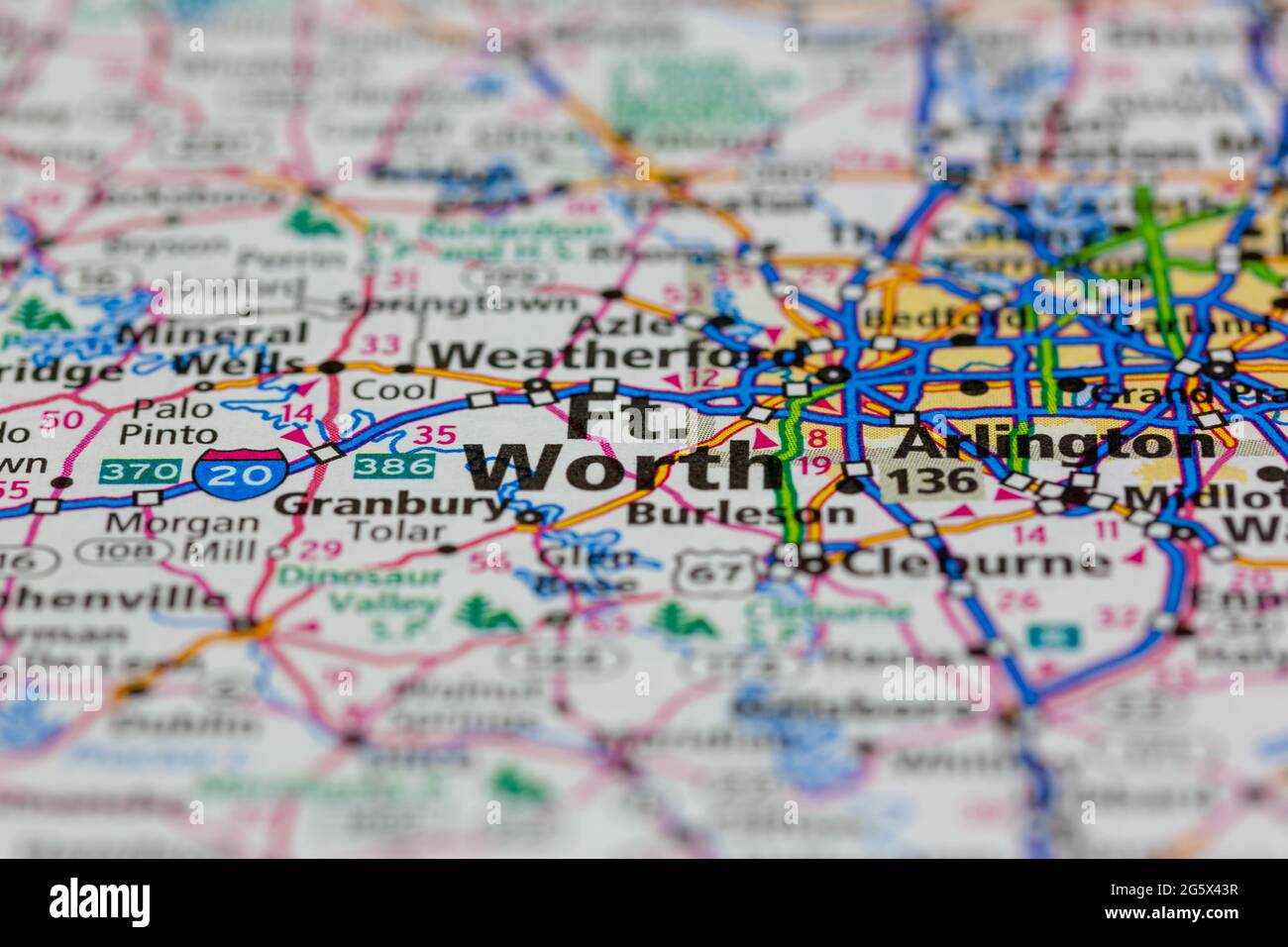 Texas Road Map With Cities