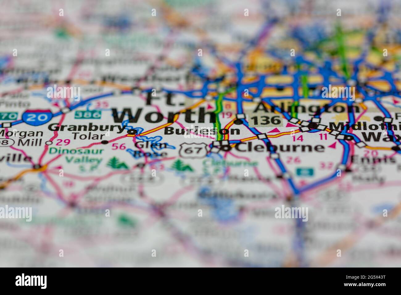 Burleson texas map hi-res stock photography and images - Alamy