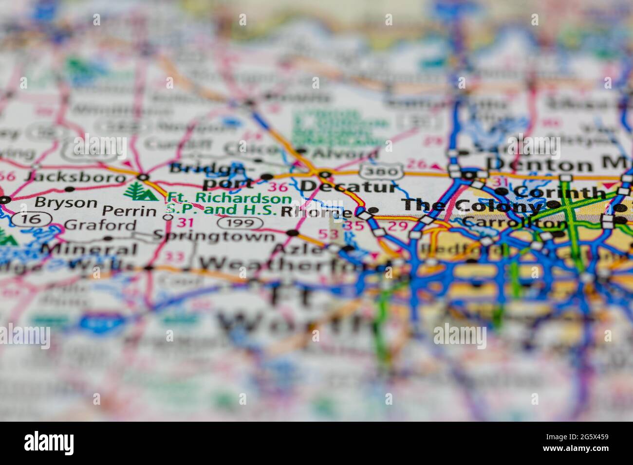 Map of rhome hi-res stock photography and images - Alamy