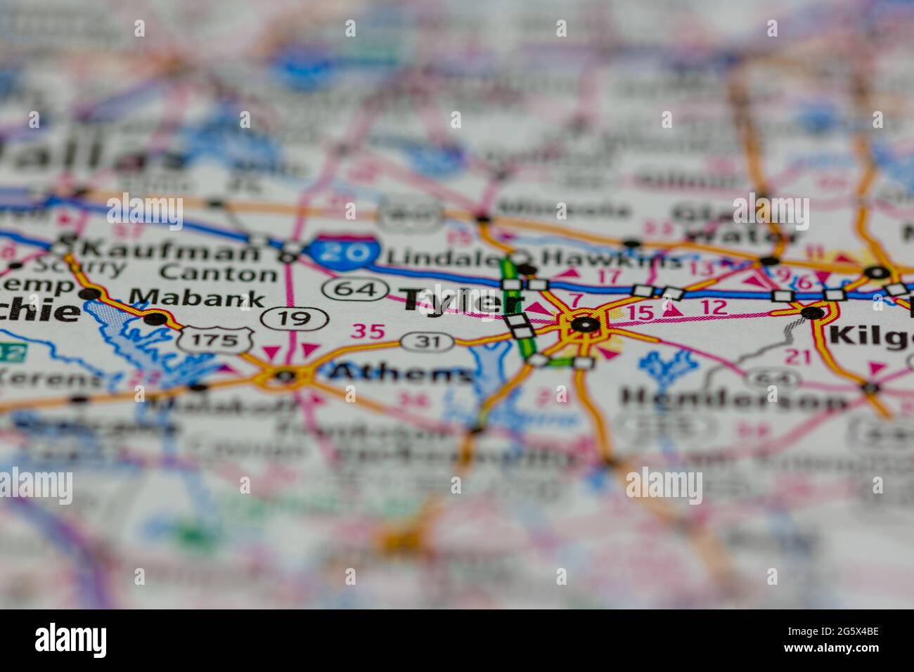 Map of tyler hi-res stock photography and images - Alamy