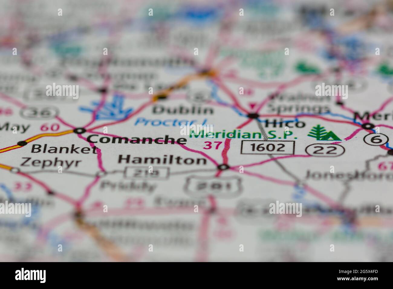 Comanche on a map hi-res stock photography and images - Alamy