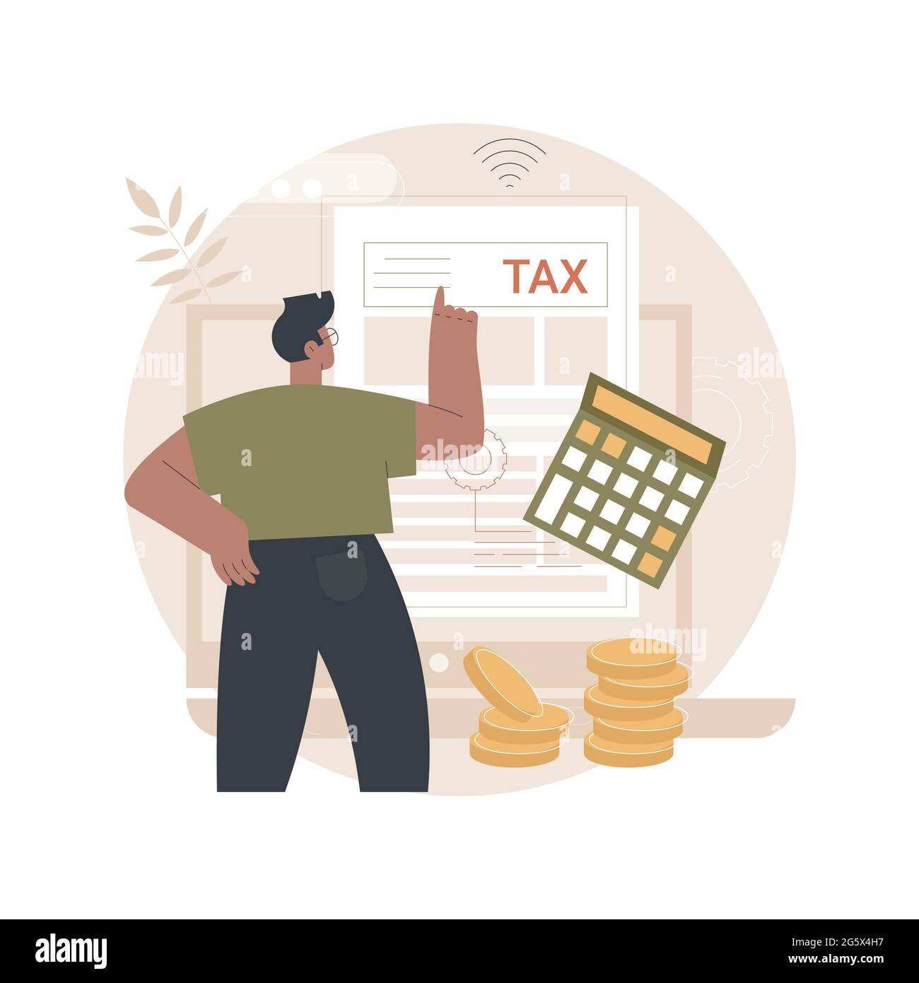 Income Tax Cartoon High Resolution Stock Photography and Images - Alamy