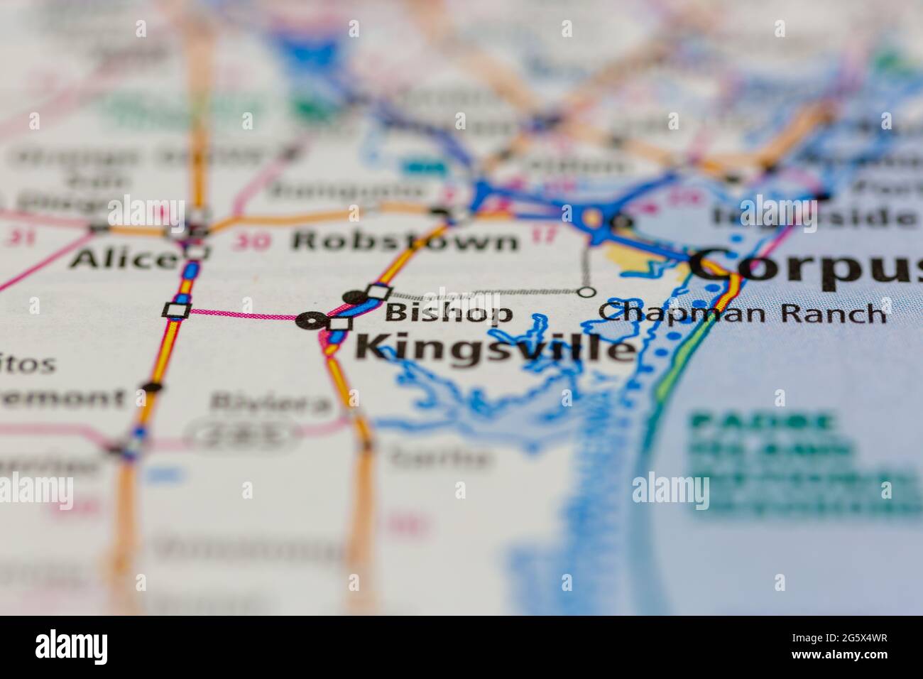 Map of bishop texas hi-res stock photography and images - Alamy