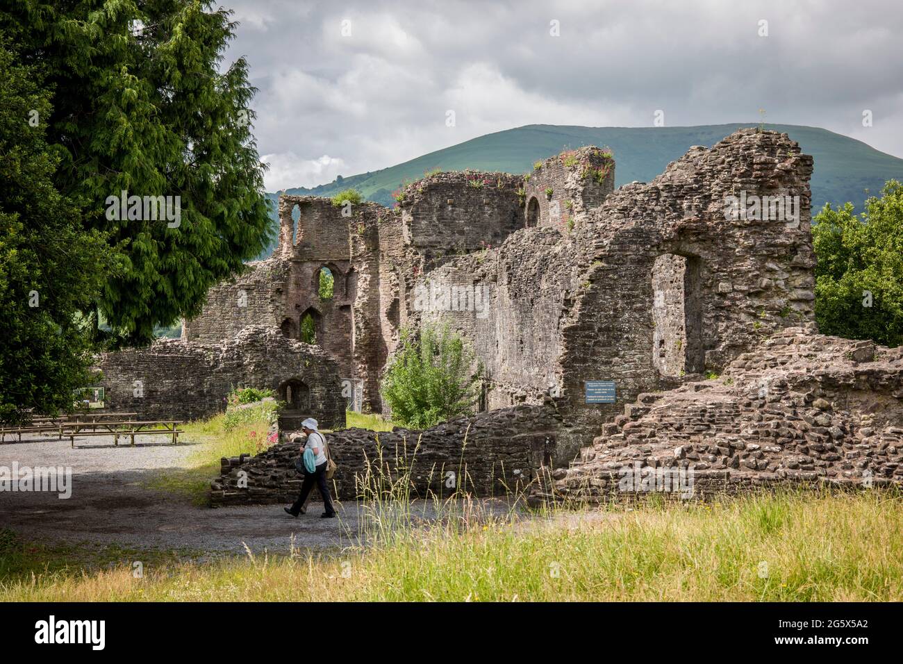 Abergavenny Castle, Wales Stock Photo - Alamy