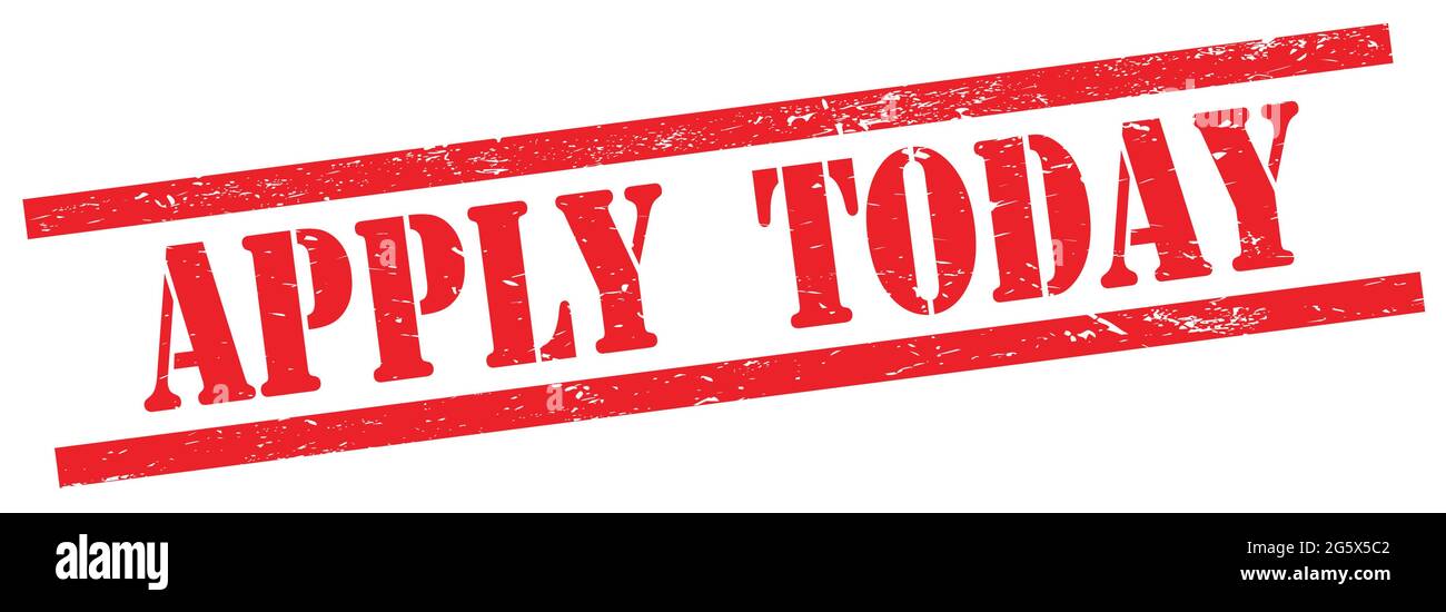 Apply today rubber stamp hi-res stock photography and images - Alamy