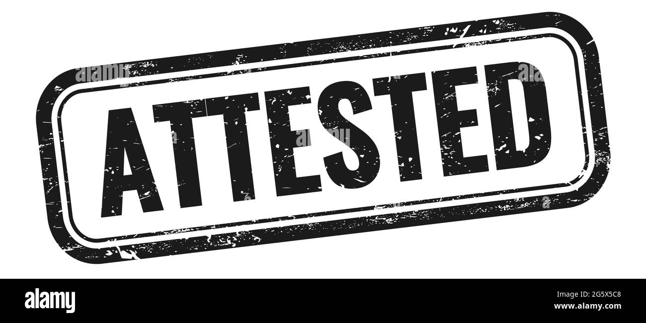 Attested stamp Black and White Stock Photos & Images - Alamy