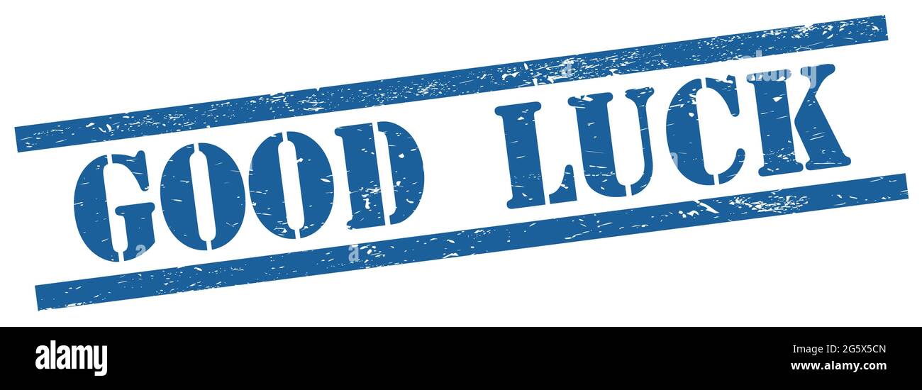 Good luck word on blue hi-res stock photography and images - Alamy