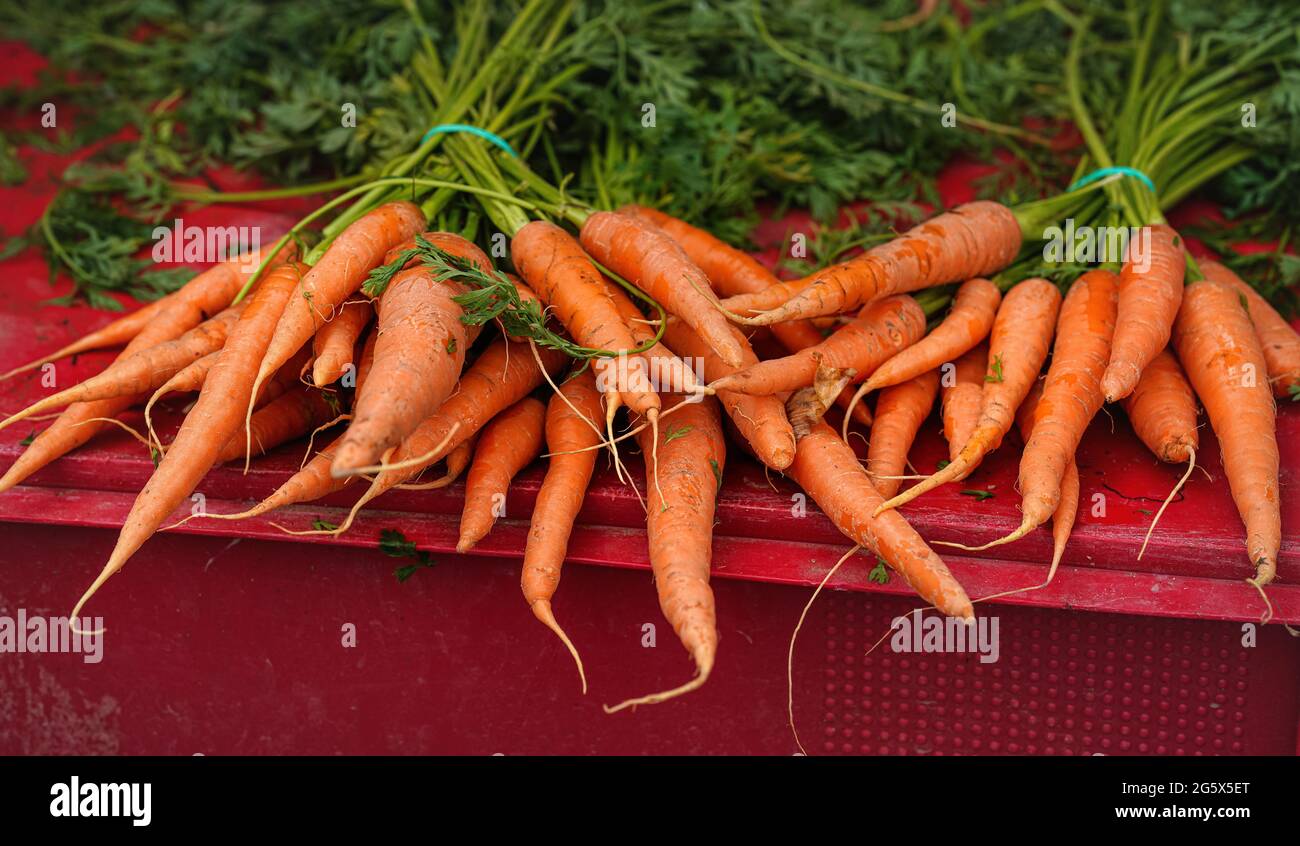 Carrots grocery store hi-res stock photography and images - Alamy